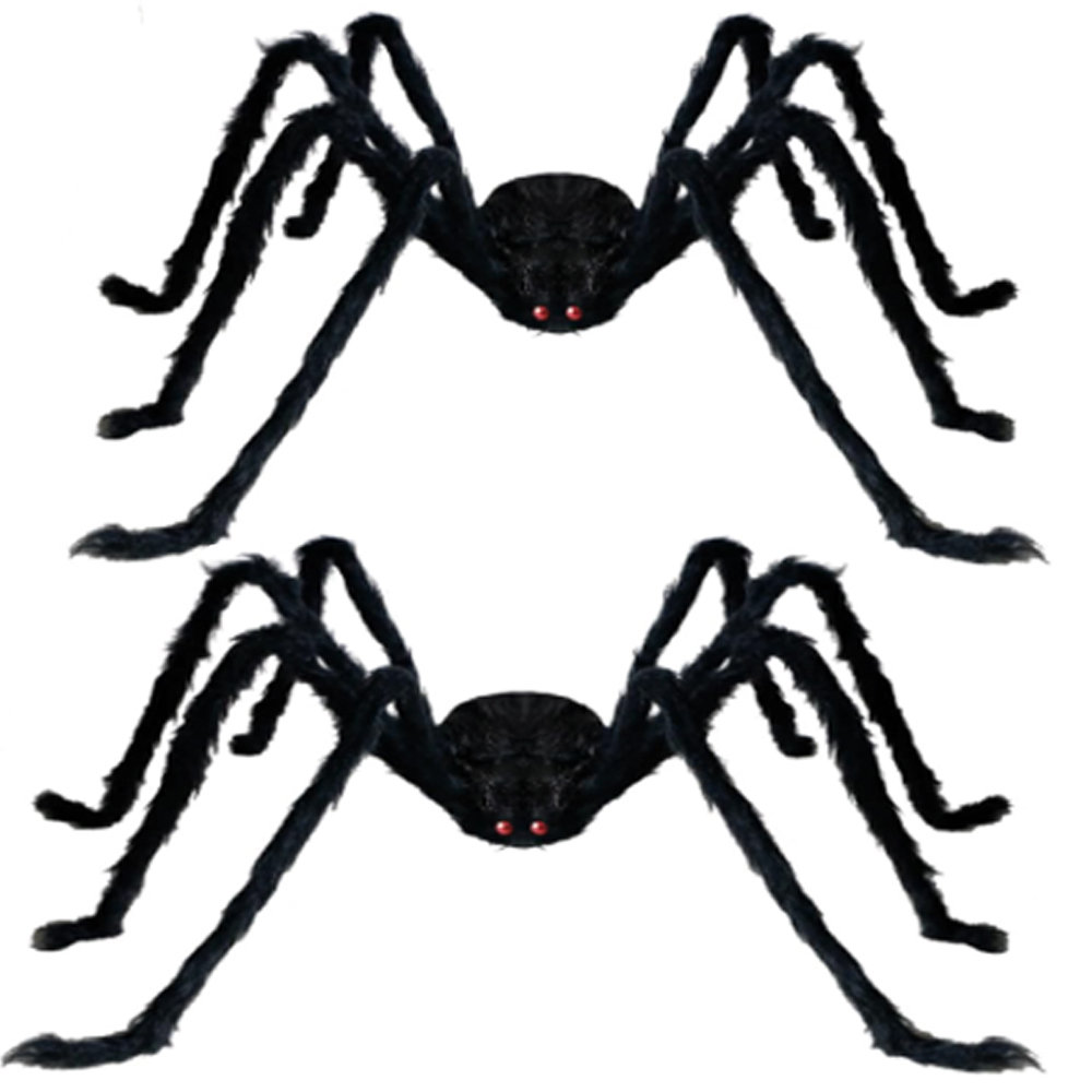 The Holiday Aisle® 2Pcs 50 Inch Halloween Spider Decorations Outdoor ...