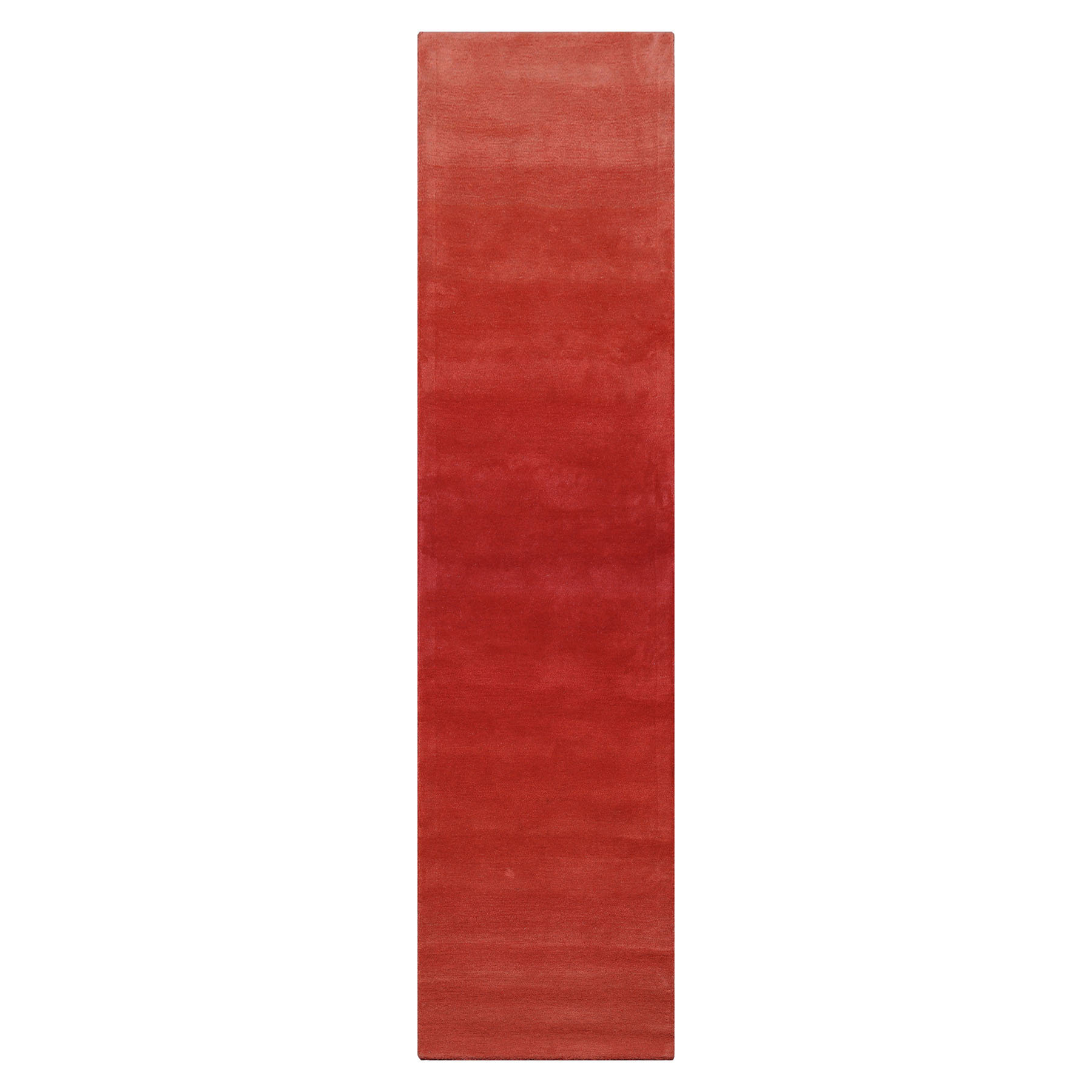 Everly Quinn LoomBloom Coral Wool Designer Ombre Rug with Soft Fade ...