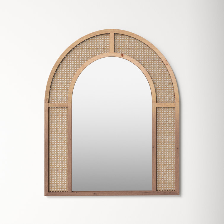 Chai Rattan Window Pane Wall Mirror | AllModern