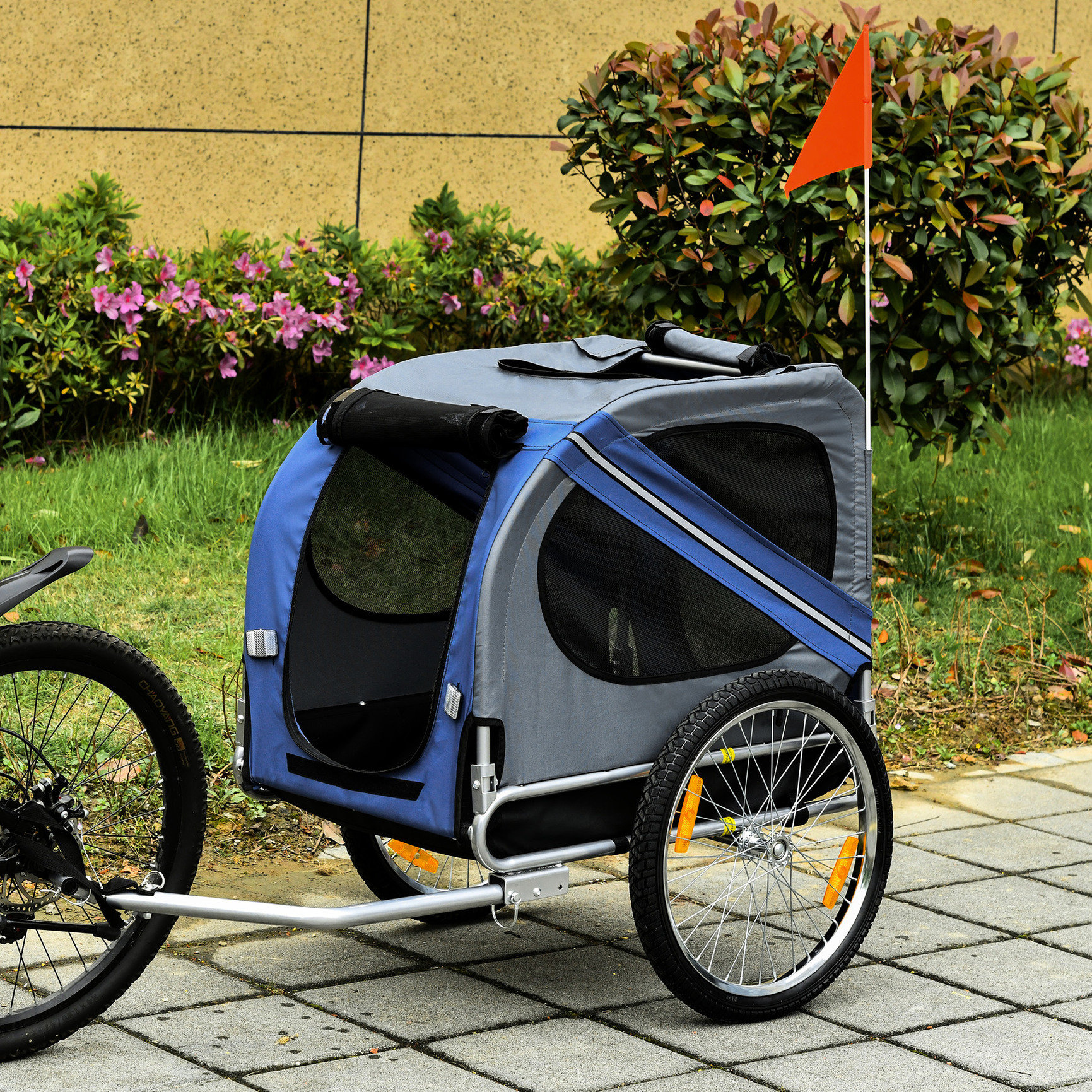 Tucker Murphy Pet™ Bicycle Pet Trailer - Strong Fabric, Easy Entry ...