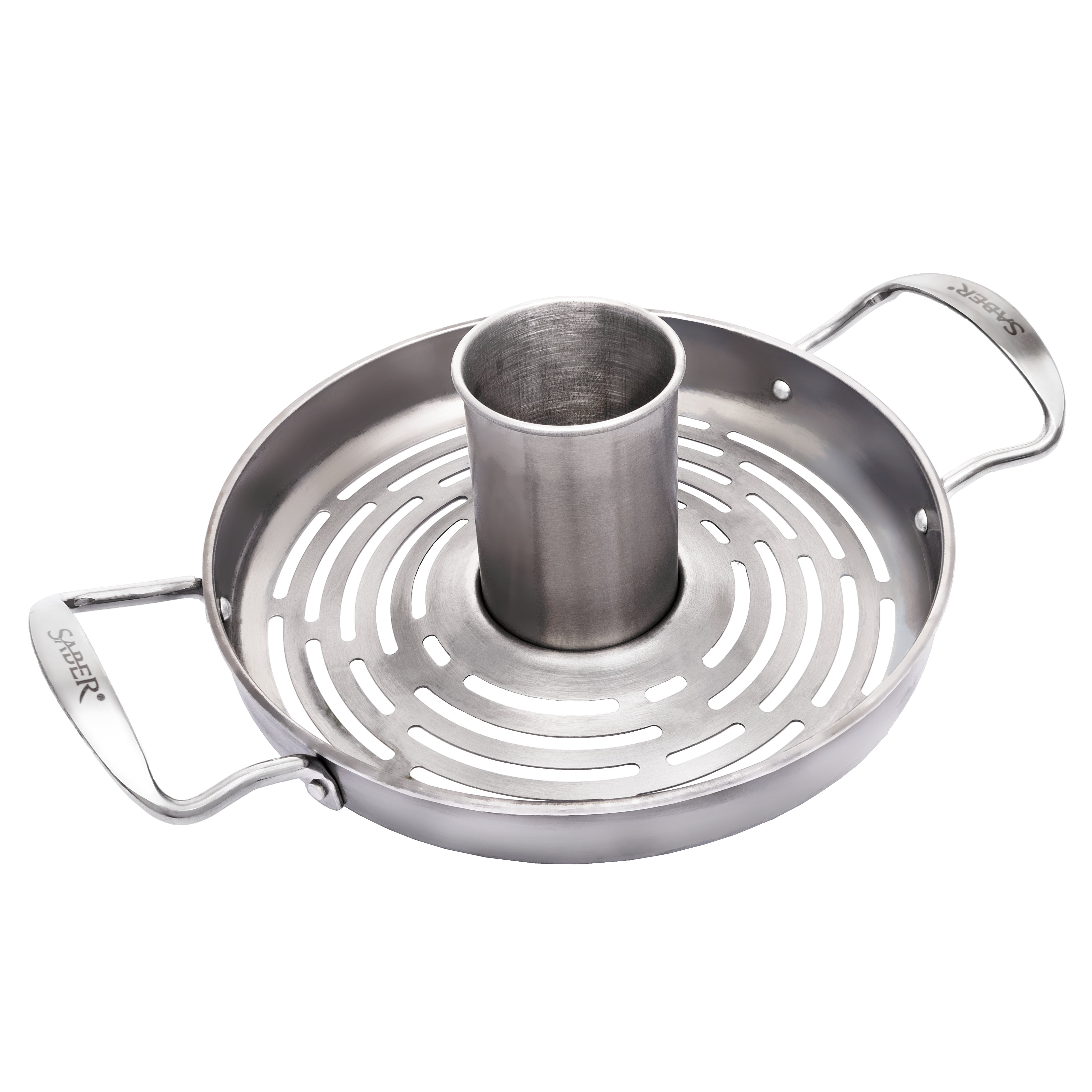 SABER Poultry & Vegetable Roaster Grill Accessory, Stainless Steel ...