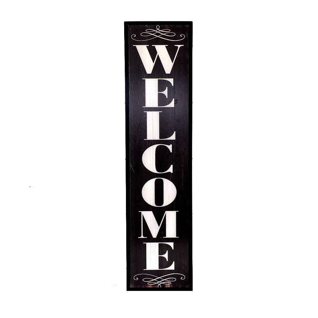 Trinx Welcome Wooden Framed Sign - Wayfair Canada