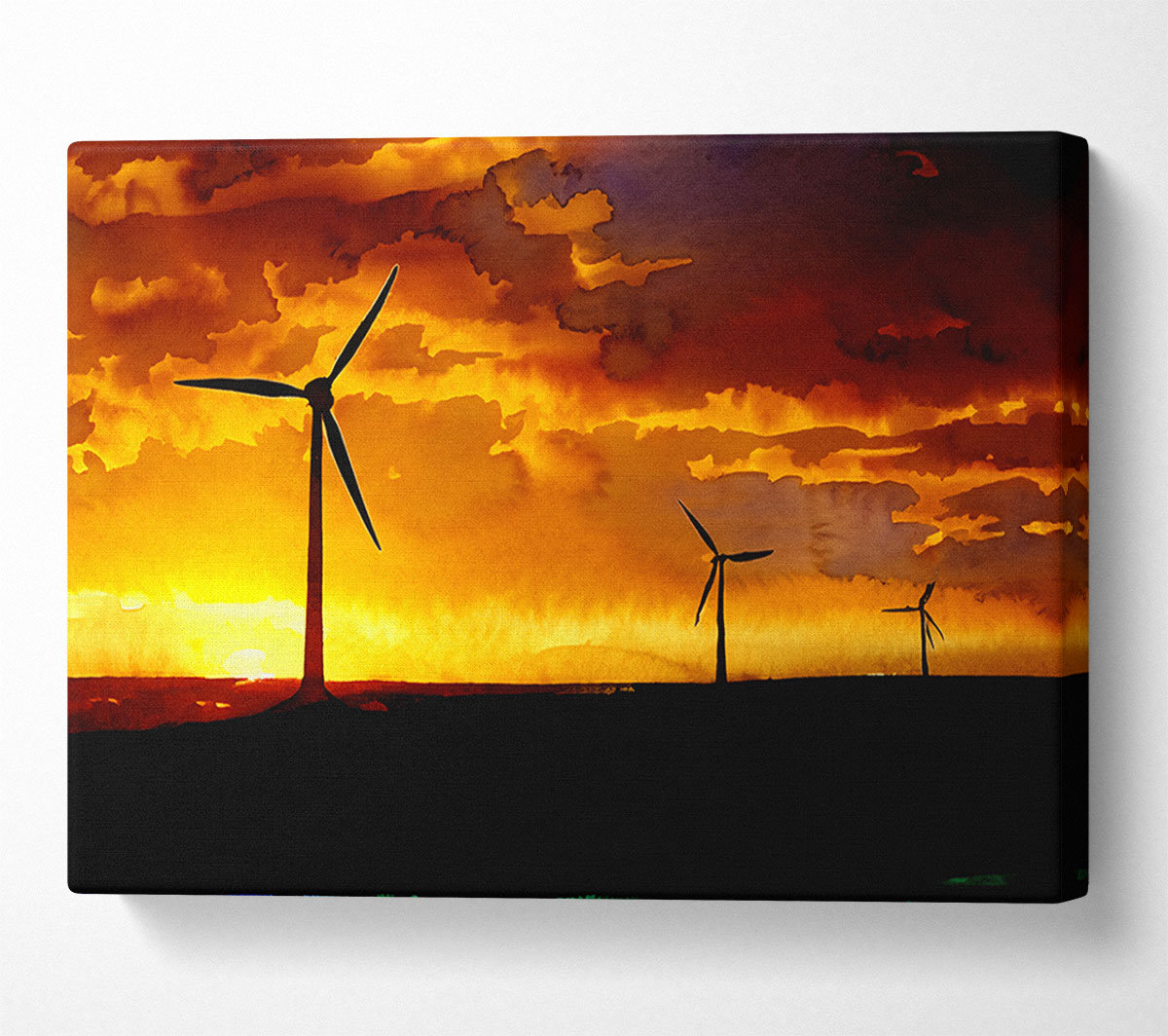 ClassicLiving Windmills At Sunlight - Print | Wayfair.co.uk