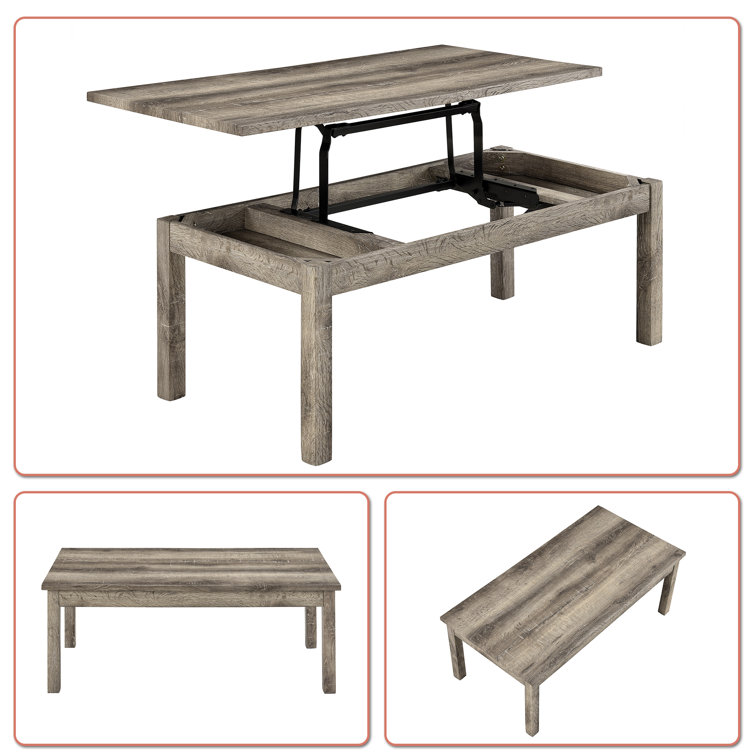 Latitude Run® Lift Top 4 Legs Coffee Table with Storage - Wayfair Canada