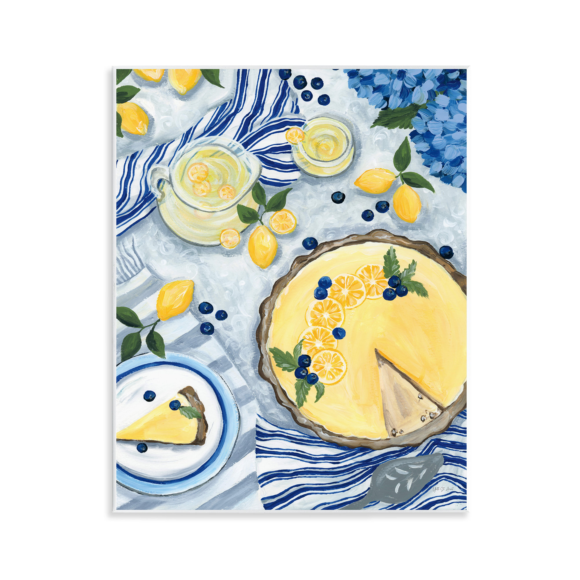 Highland Dunes Lemony Summer Picnic Wall Plaque Art by Yvette St. Amant ...