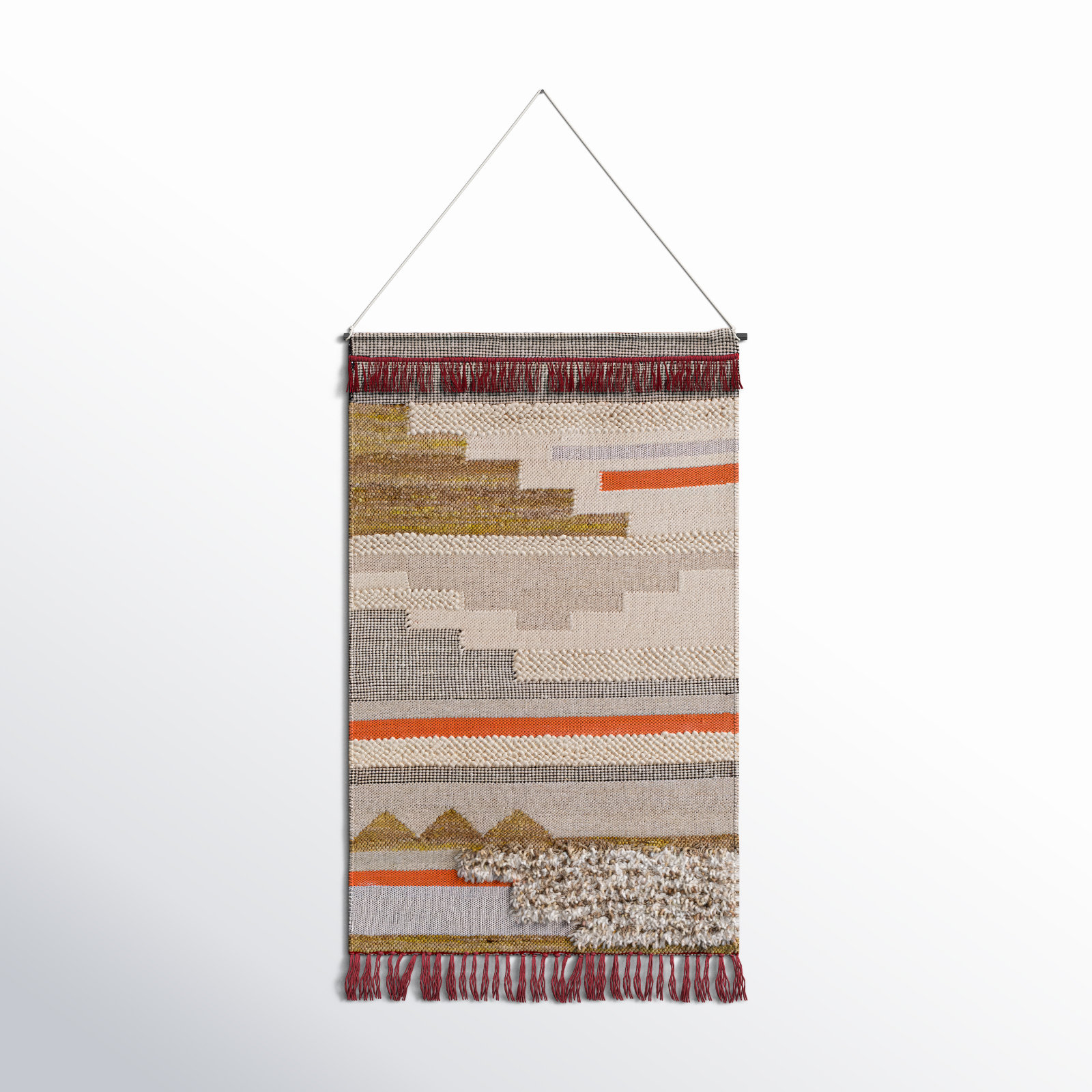 Joss & Main Blended Fabric Wall Hanging with Hanging Accessories ...