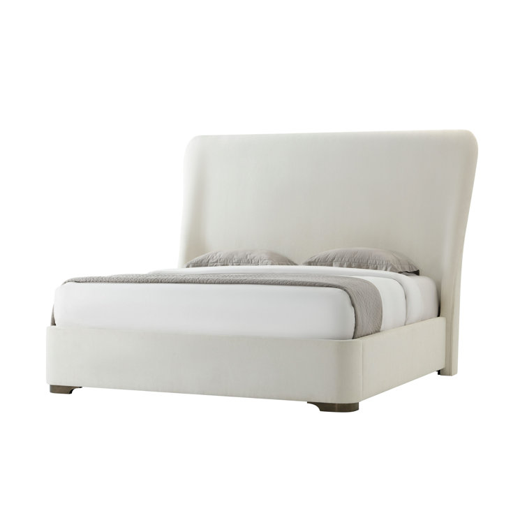 Theodore Alexander Essence Upholstered Metal Wingback Bed | Wayfair