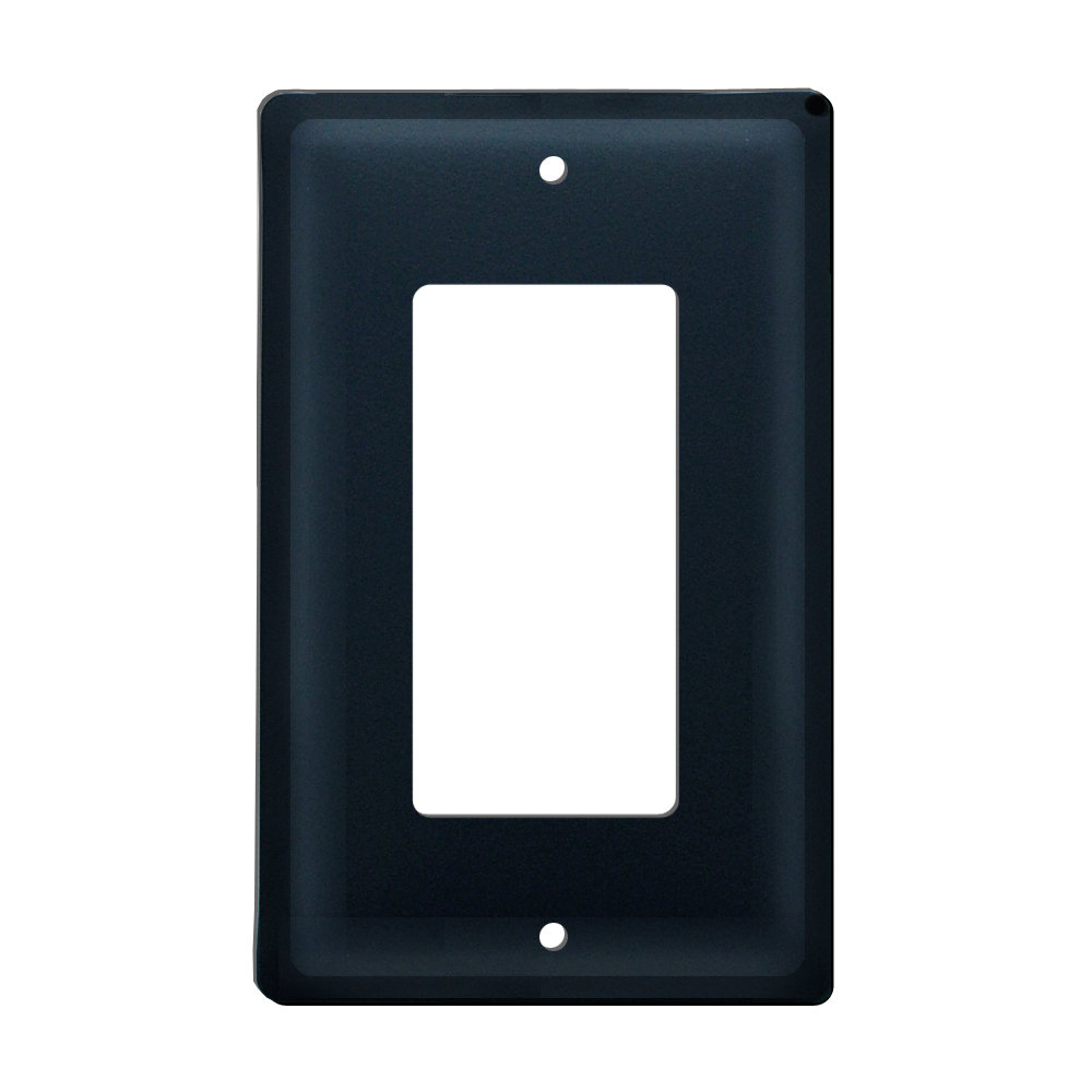 Village Wrought Iron Plain Single GFI 1-Gang Single Outlet Wall Plate ...