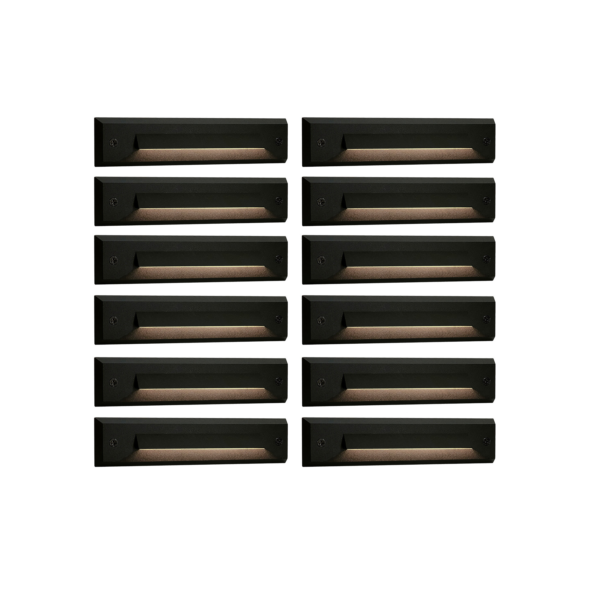 GKOplus Aluminum Low Voltage Solar Powered Integrated LED Metal Step ...