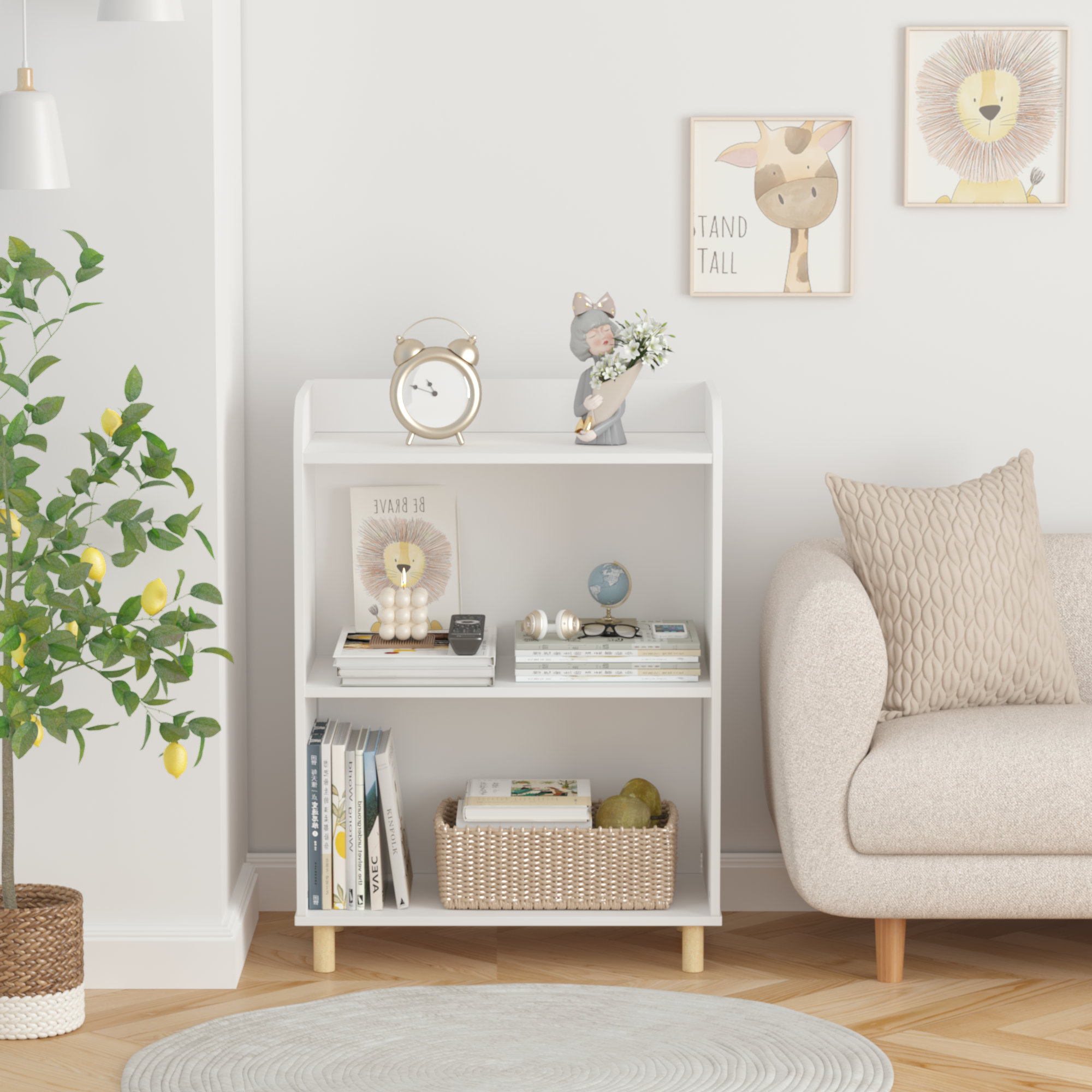 Isabelle & Max™ Kids Bookcase, Children's Book Display, Bookshelf Toy ...