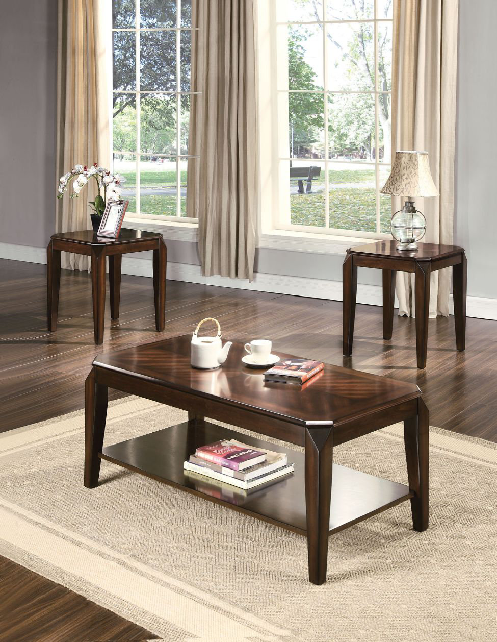 Lark Manor Eckman Transitional 3-Piece Coffee Table Set with Parquet ...