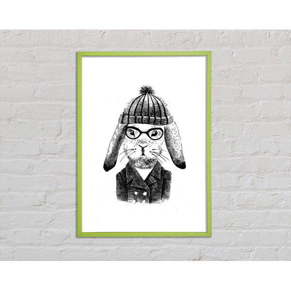 Happy Larry Casperson Clever Bunny - Single Picture Frame Art Prints ...