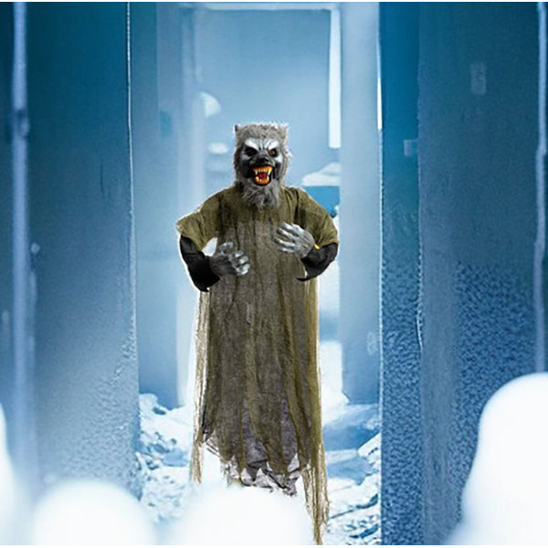 The Holiday Aisle® 48 Inch Hanging Werewolf With Glowing Eyes And ...