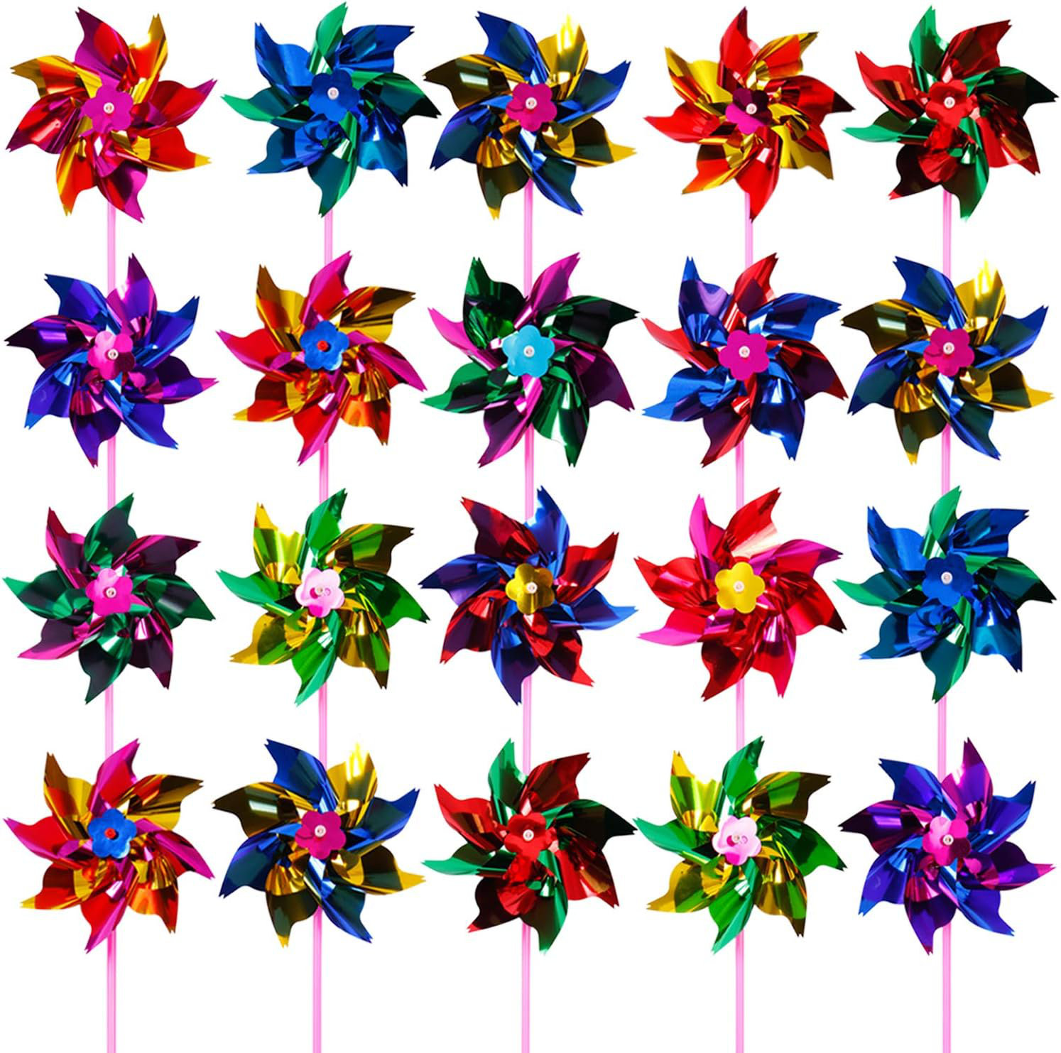Dakota Fields 100 Pieces Plastic Rainbow Windmill - Wayfair Canada