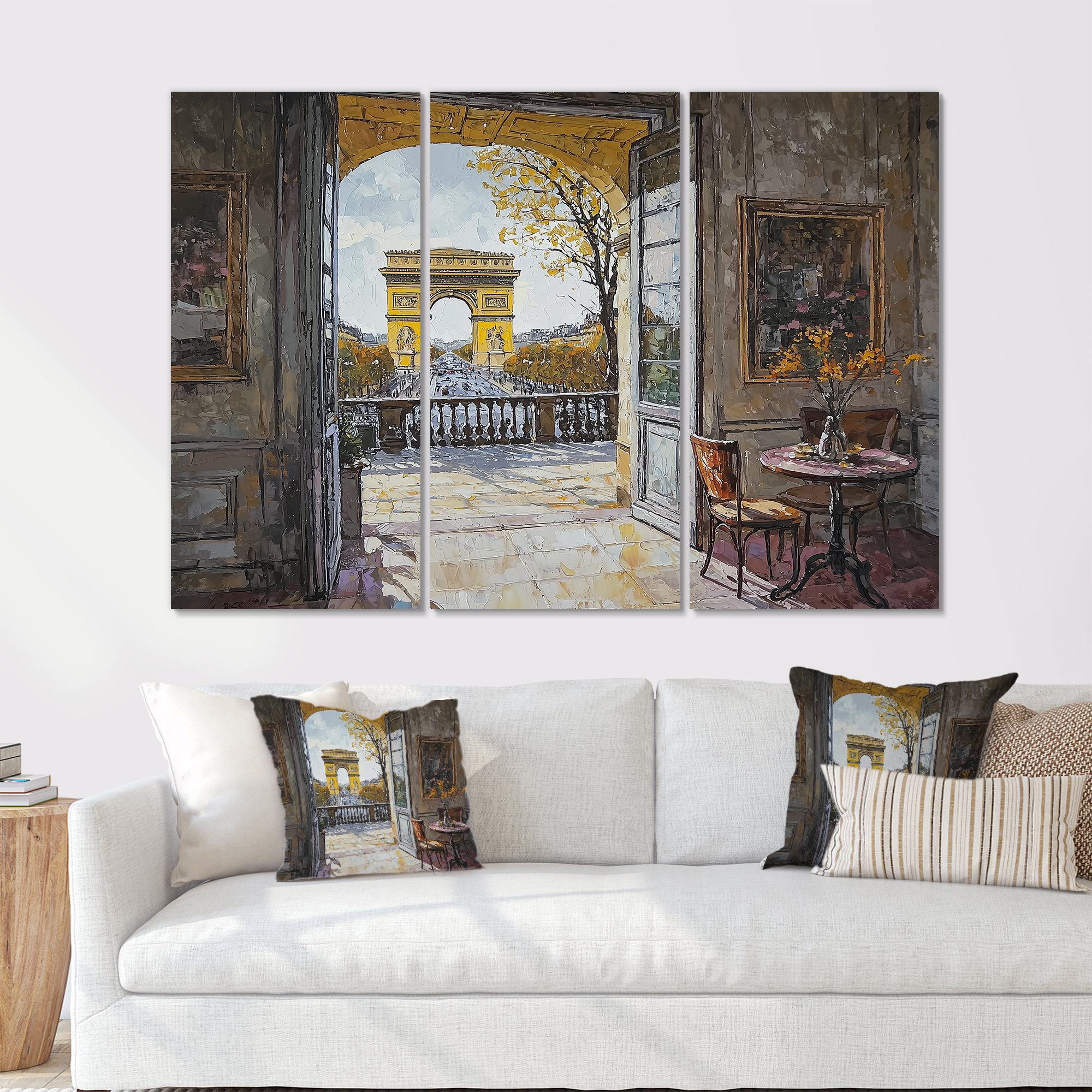 Latitude Run® Yellow Arc De Triomphe Views In Paris - City Paris Wall ...