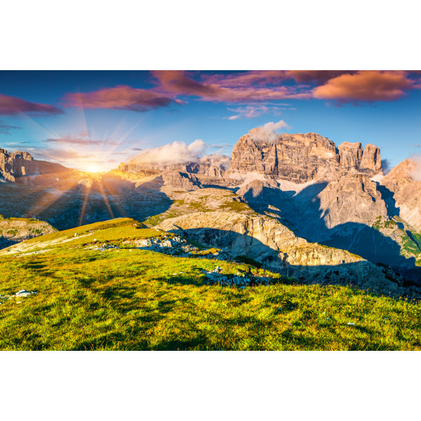 Alpen Home Colourful Summer Sunset On The Paternkofel Mountain Range by ...