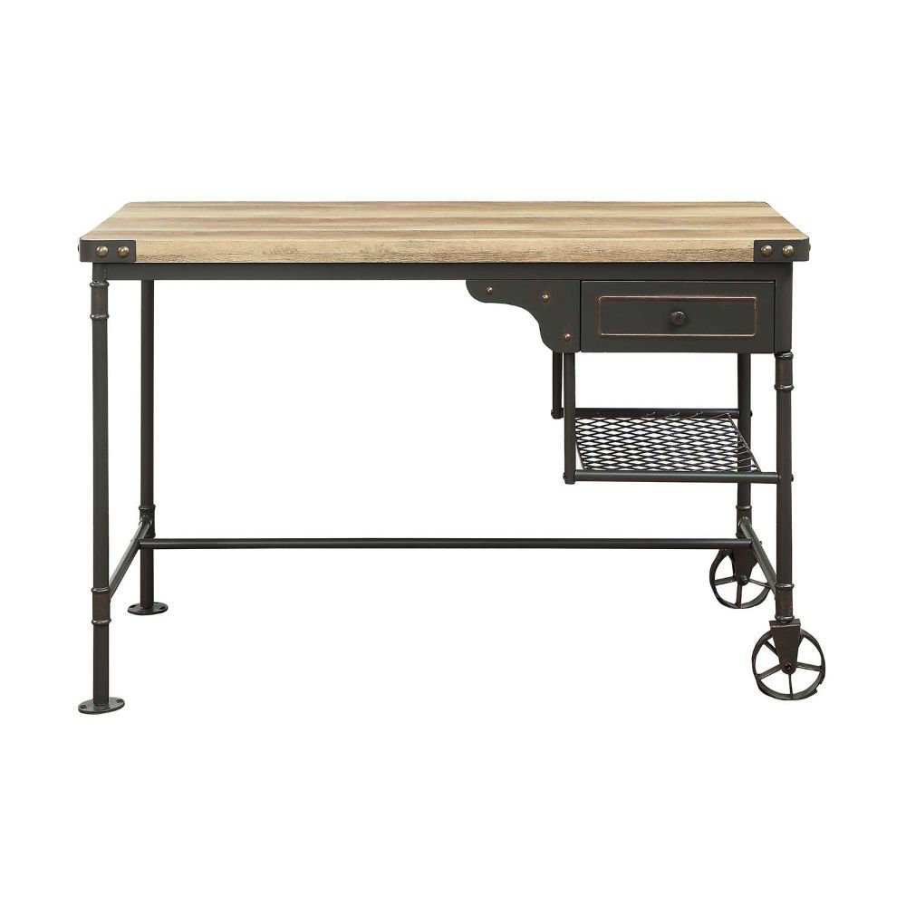 Williston Forge Alayziah Metal Writing Desk | Wayfair