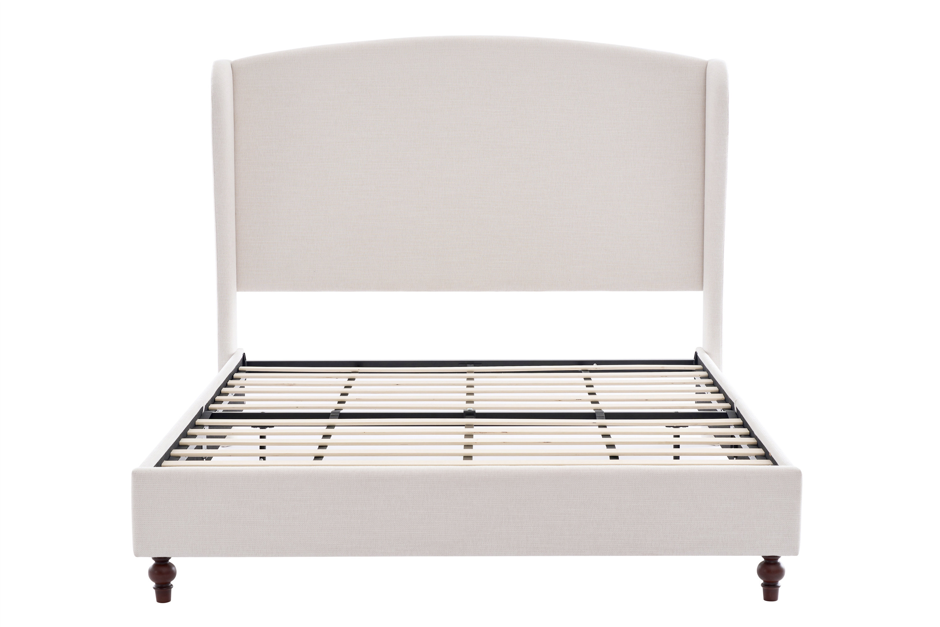 Red Barrel Studio Lit tapissier, tête de lit haut à plateforme ...