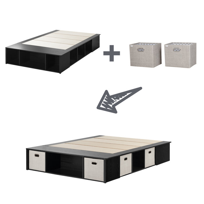 South Shore Flexible Storage Platform Bed & Reviews | Wayfair