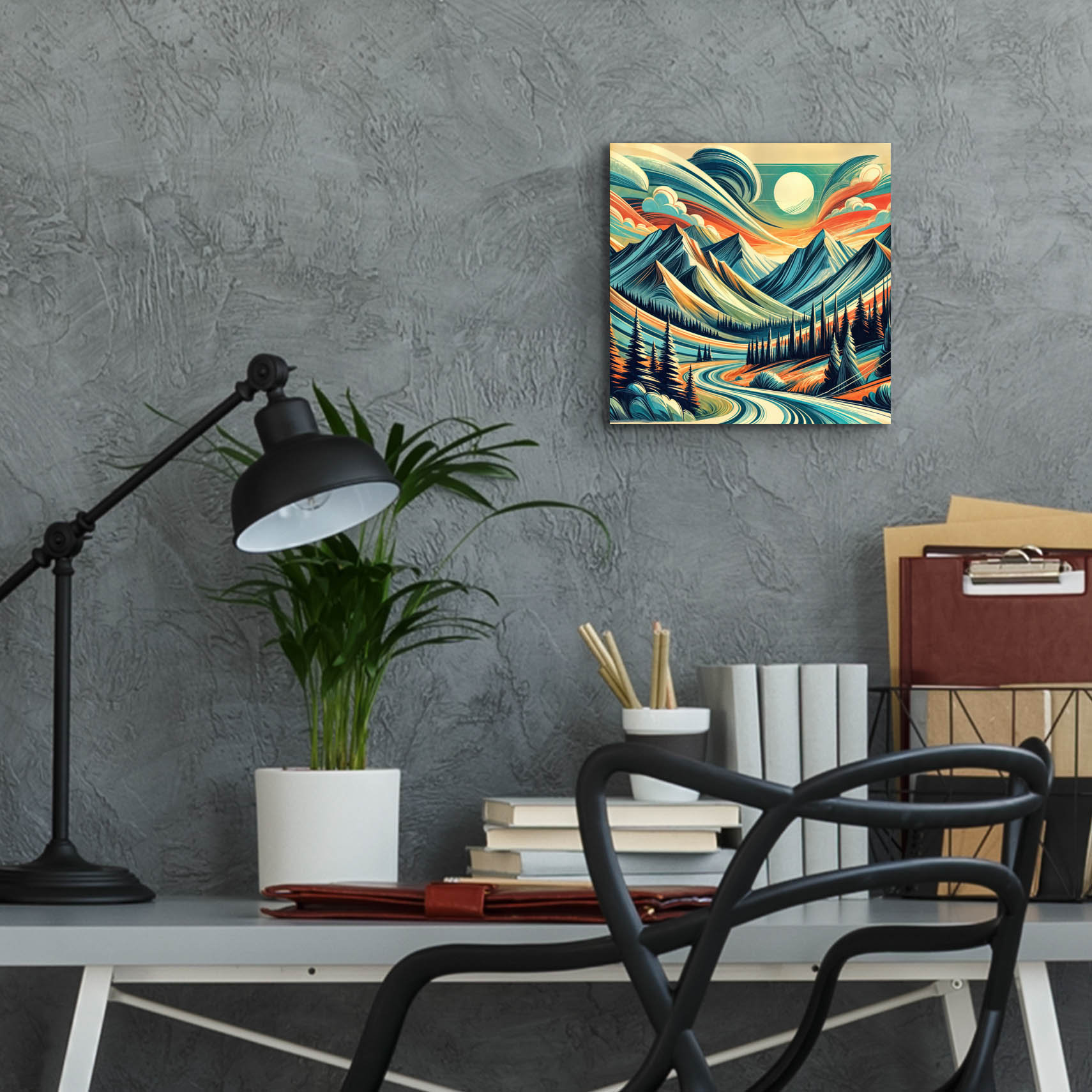 Millwood Pines 'Colorado Abstract' by Rey Klimt Acrylic Glass Wall Art ...