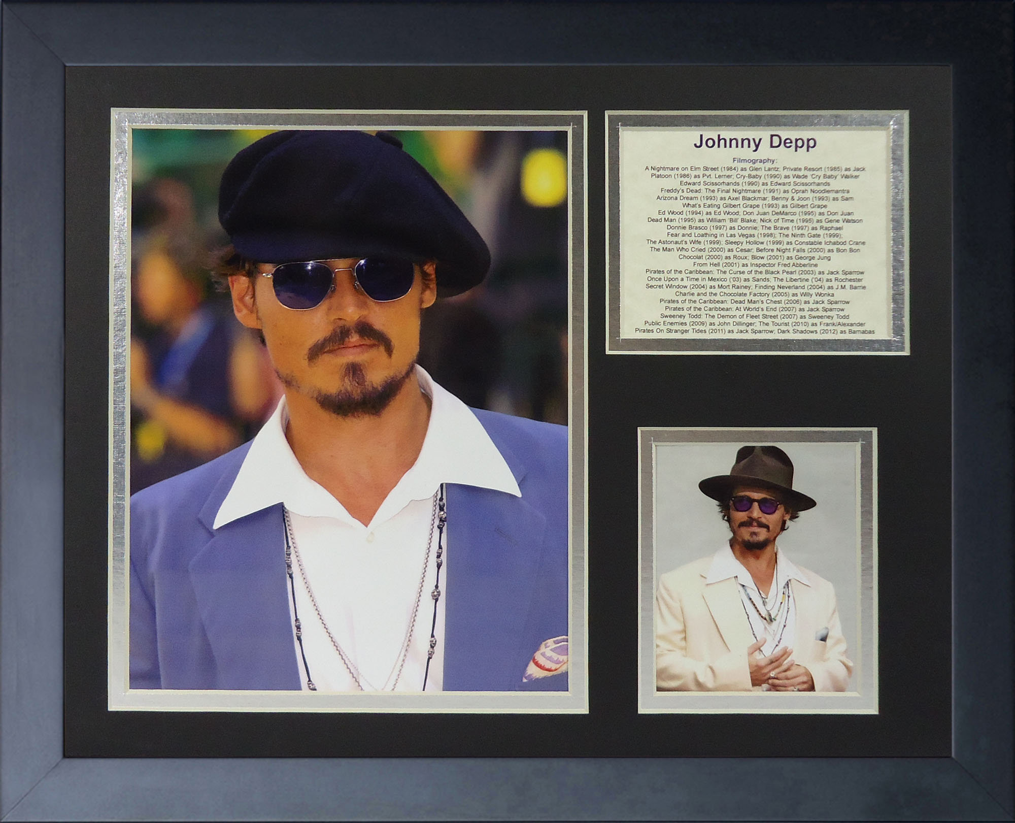 Legends Never Die Johnny Depp Framed Photographic Print | Wayfair