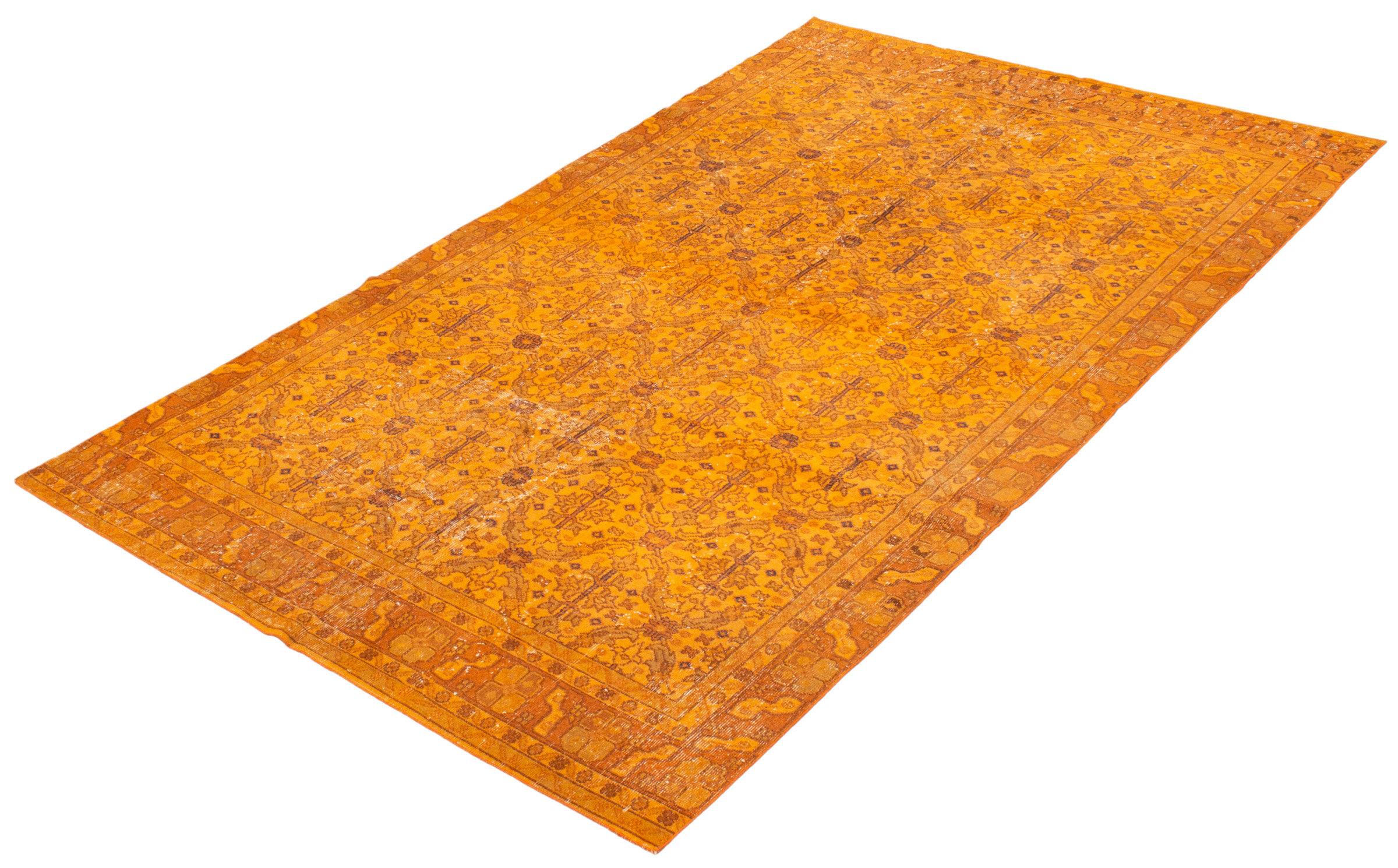 Isabelline Shabaz Color Transition Orange Rug 6'0" X 10'3" | Wayfair