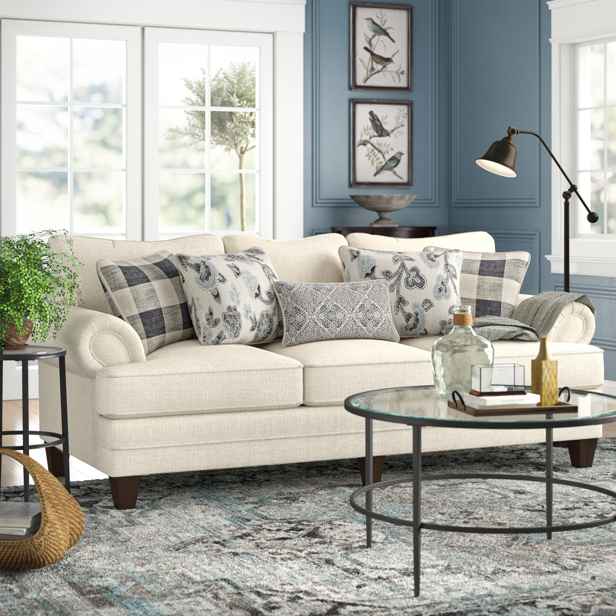 Red Barrel Studio 96'' Rolled Arm Sofa & Reviews | Wayfair