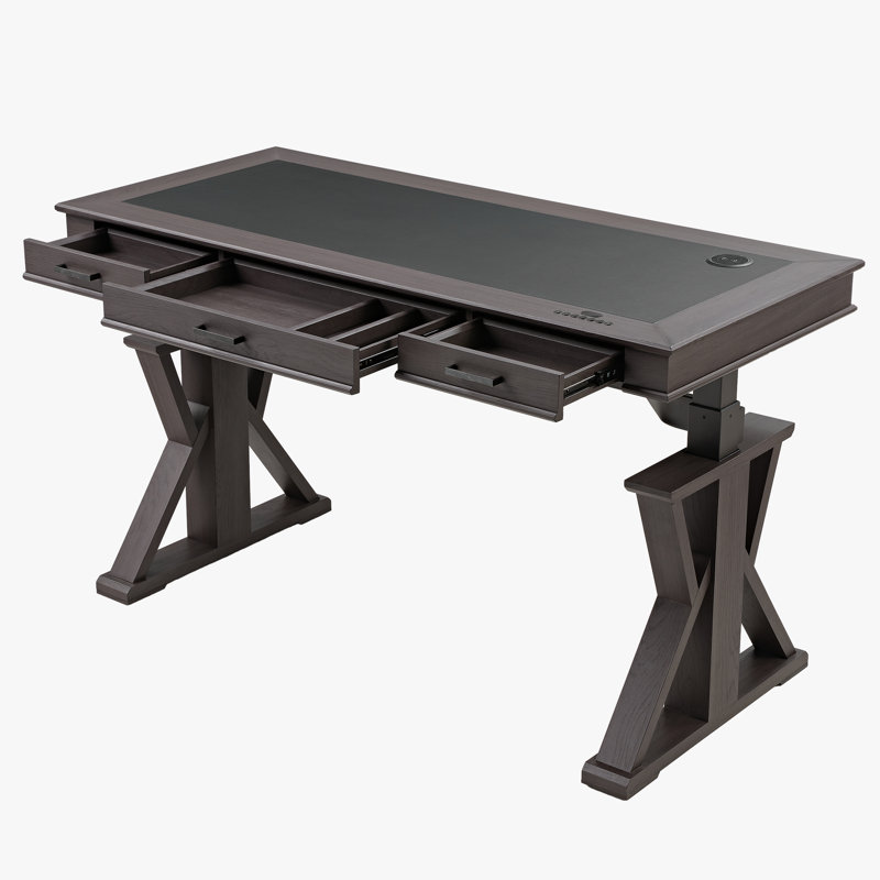 Wade Logan® Brexlynn 60'' W Height Adjustable Rectangle Executive Desk ...