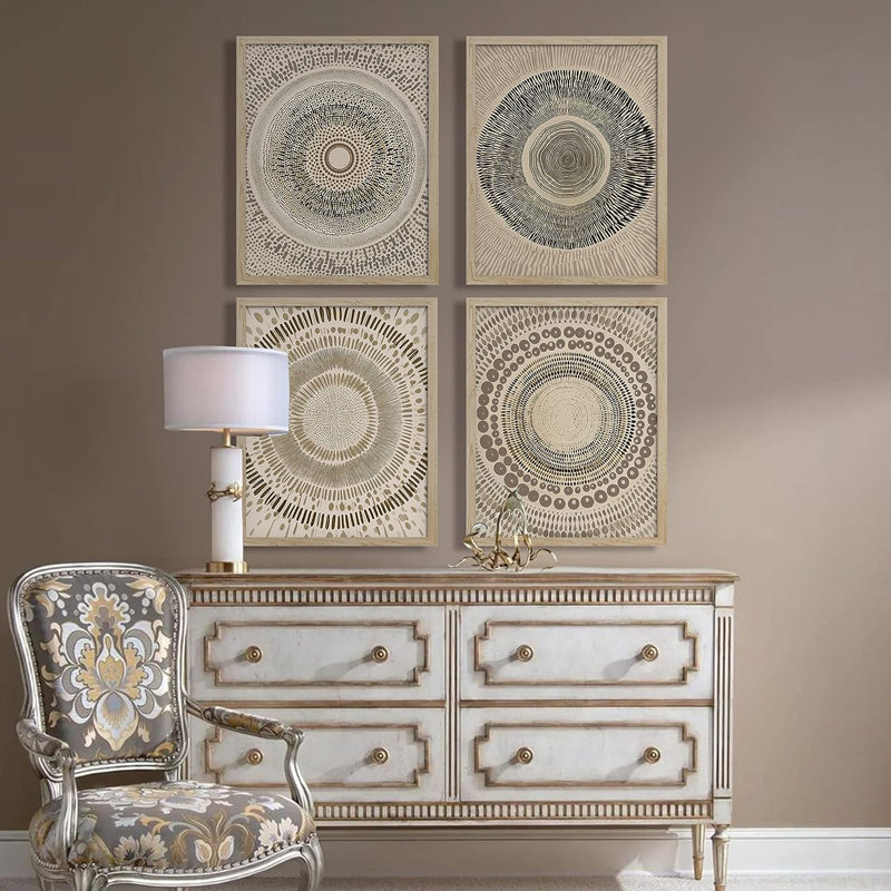 SIGNLEADER Muted Boho Abstract Geometric Bohemian Small Home Decor ...