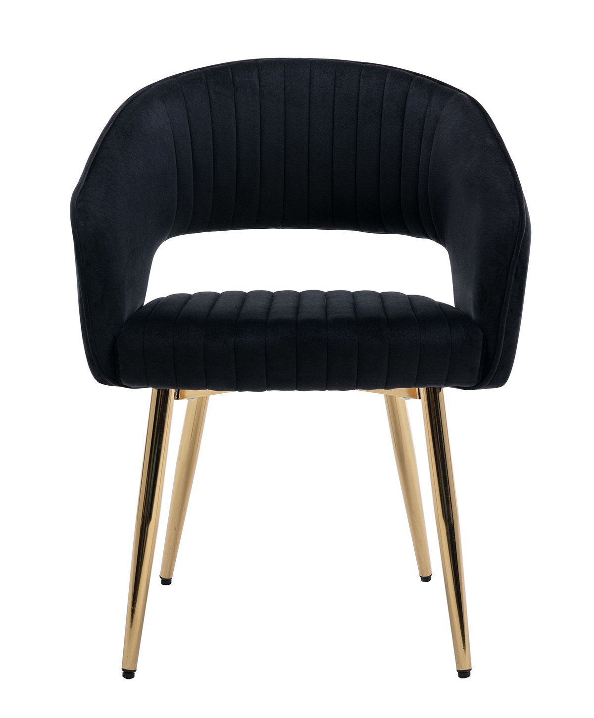 Everly Quinn Velvet Solid Back Arm Chair & Reviews | Wayfair
