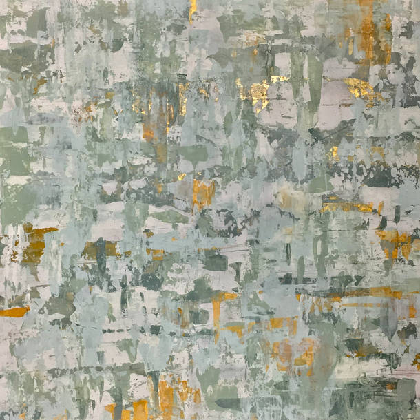 Stanton Gray Freda Metallic Wallpaper Roll | Perigold