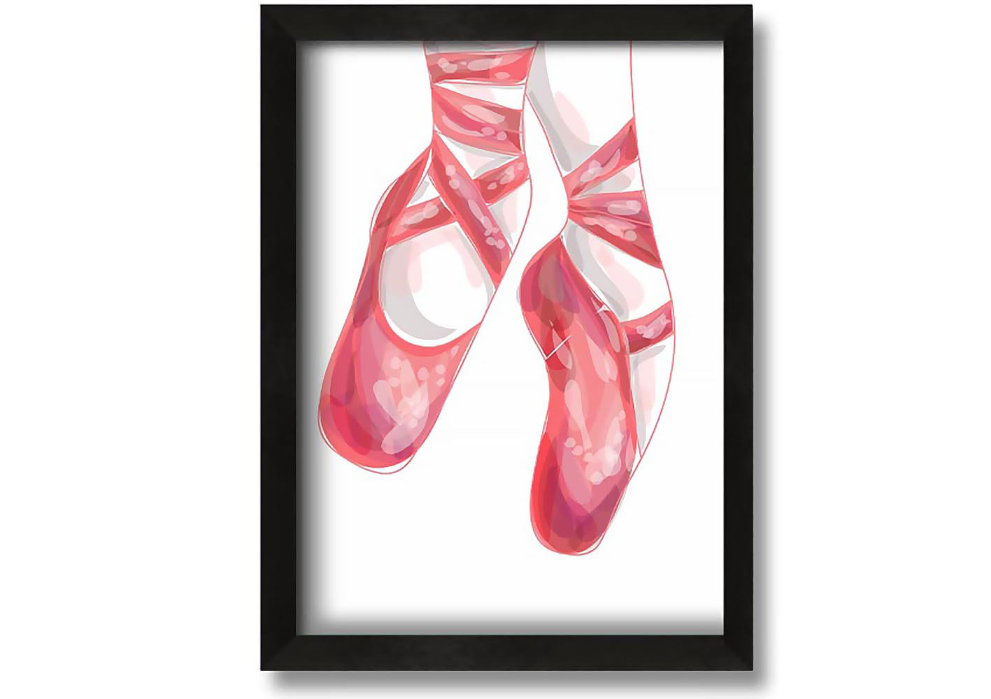Rosdorf Park Ballerina Shoes 2 - Picture Frame Painting on Canvas ...