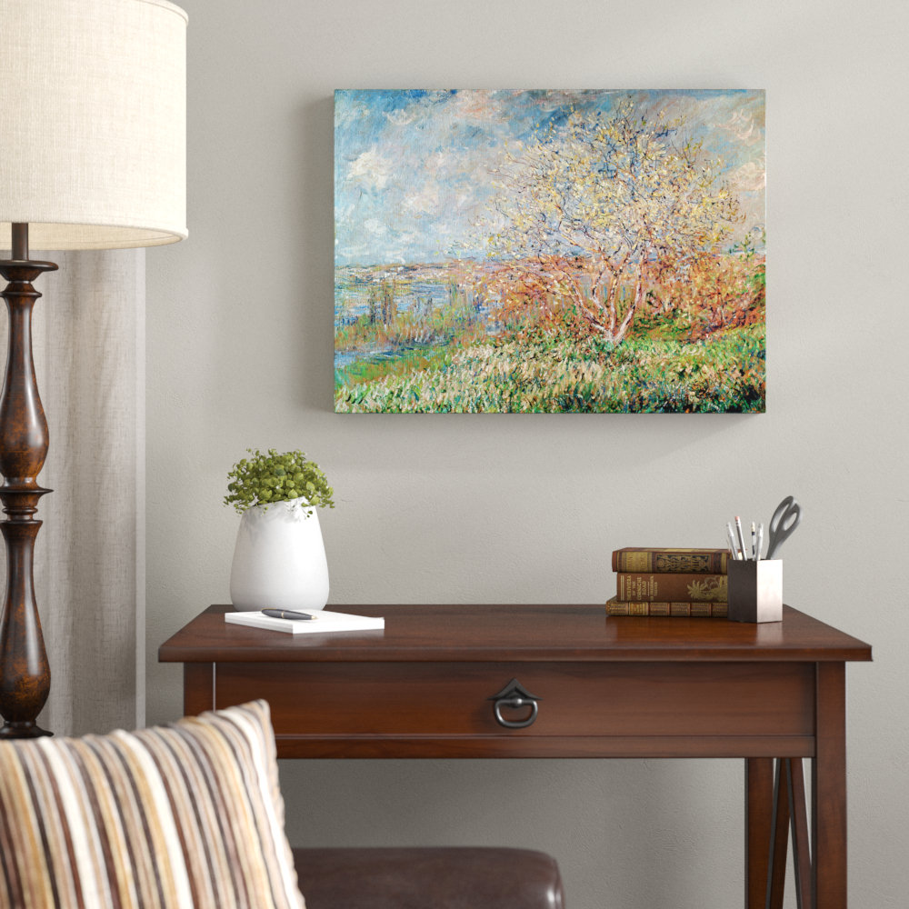 Andover Mills™ Spring, 1880 by Claude Monet - Wrapped Canvas Print ...