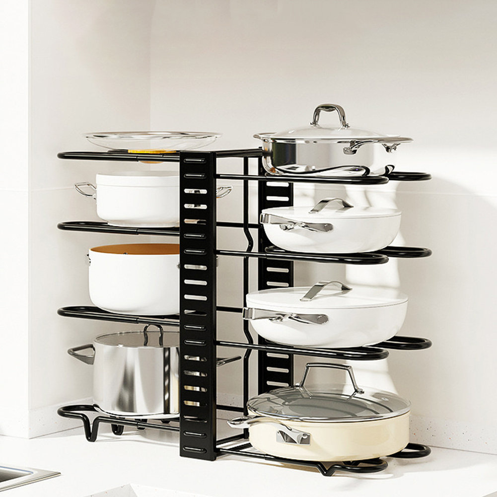 Prep & Savour Metal Rectangle Freestanding Pot Rack - Wayfair Canada