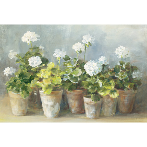 Laurel Foundry Modern Farmhouse® White Geraniums & Reviews | Wayfair