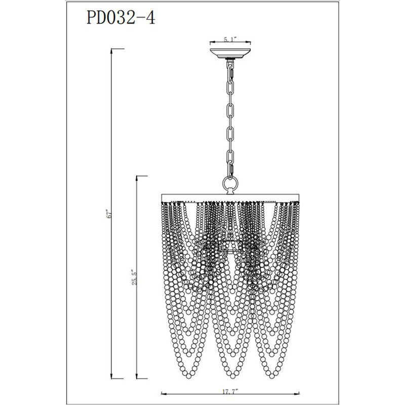 Warehouse of Tiffany 4 - Light Unique / Statement Bulb LED Pendant ...