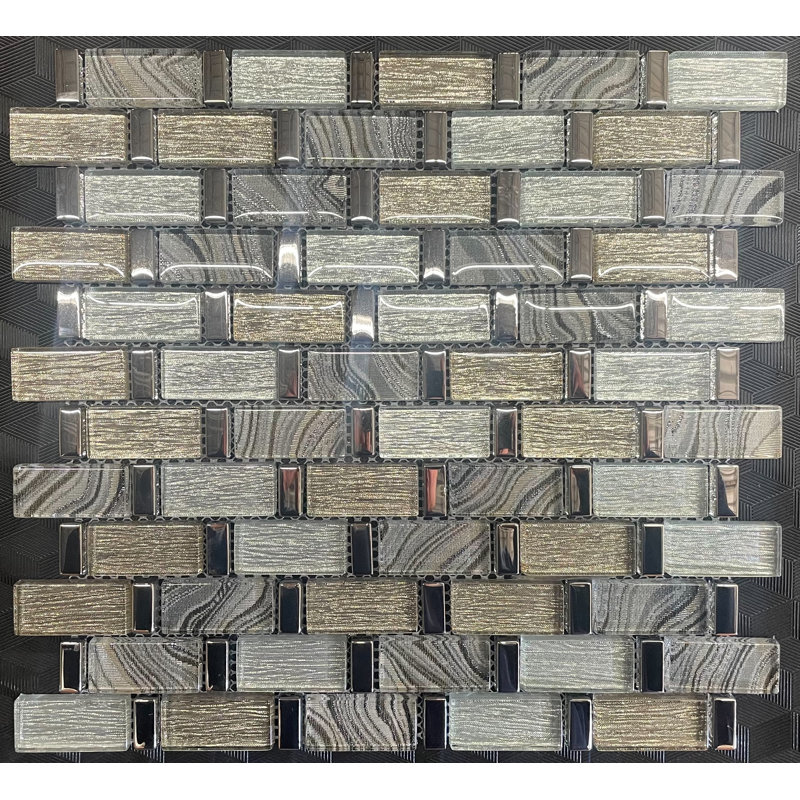 Mango Tile Glass Brick Joint Mosaic Wall Tile | Wayfair
