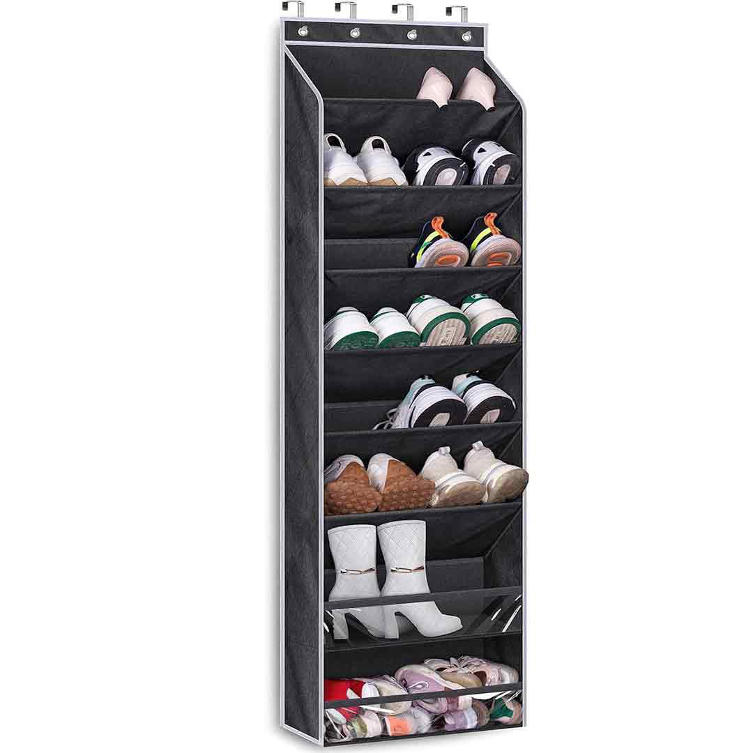 Latitude Run® Over The Door Shoe Organizer Fit 20 Pairs Sneakers Large ...