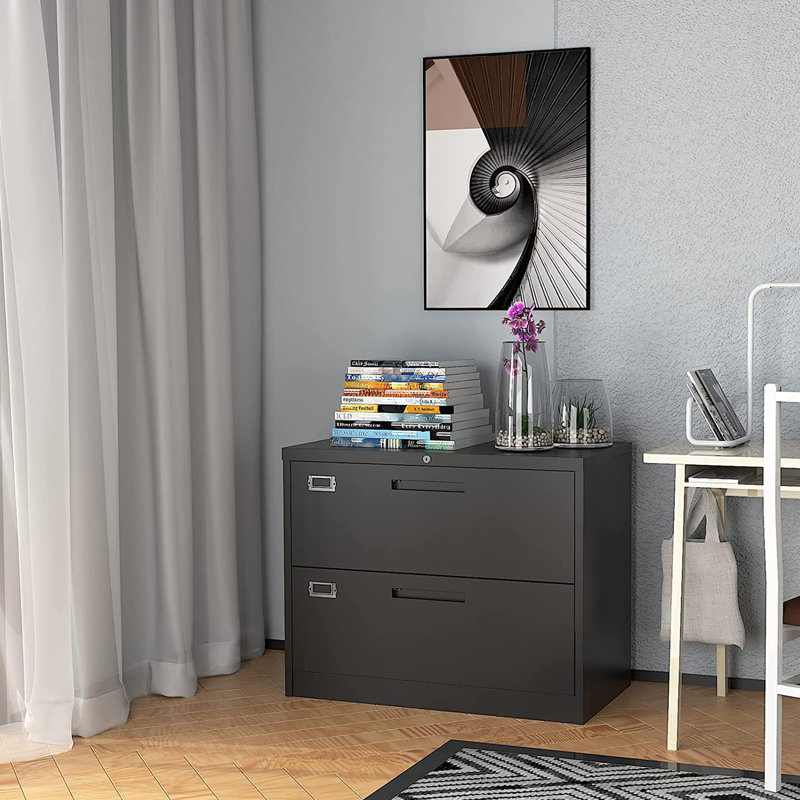 Latitude Run® 2-Drawer Lateral Filing Cabinet & Reviews | Wayfair