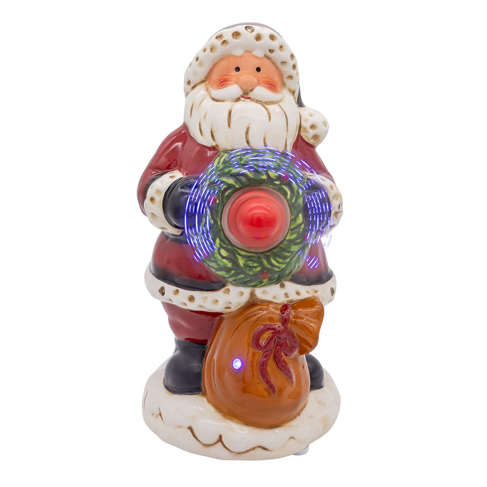 Kurt Adler This 10" Battery Operated Musical Santa Table Piece with ...