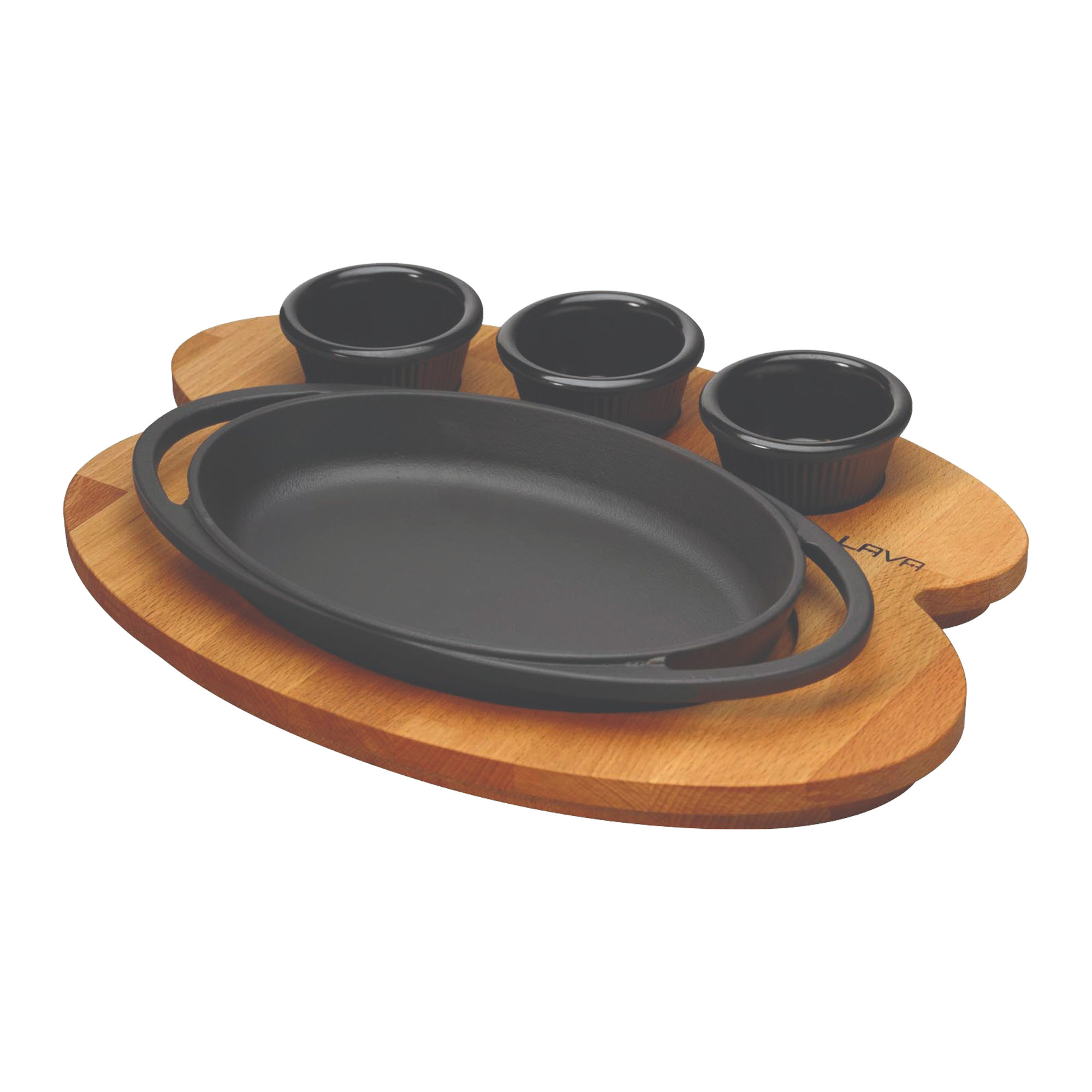 LAVA CAST IRON Lava Enameled Cast Iron Serving Dish 8 inch-Round with ...