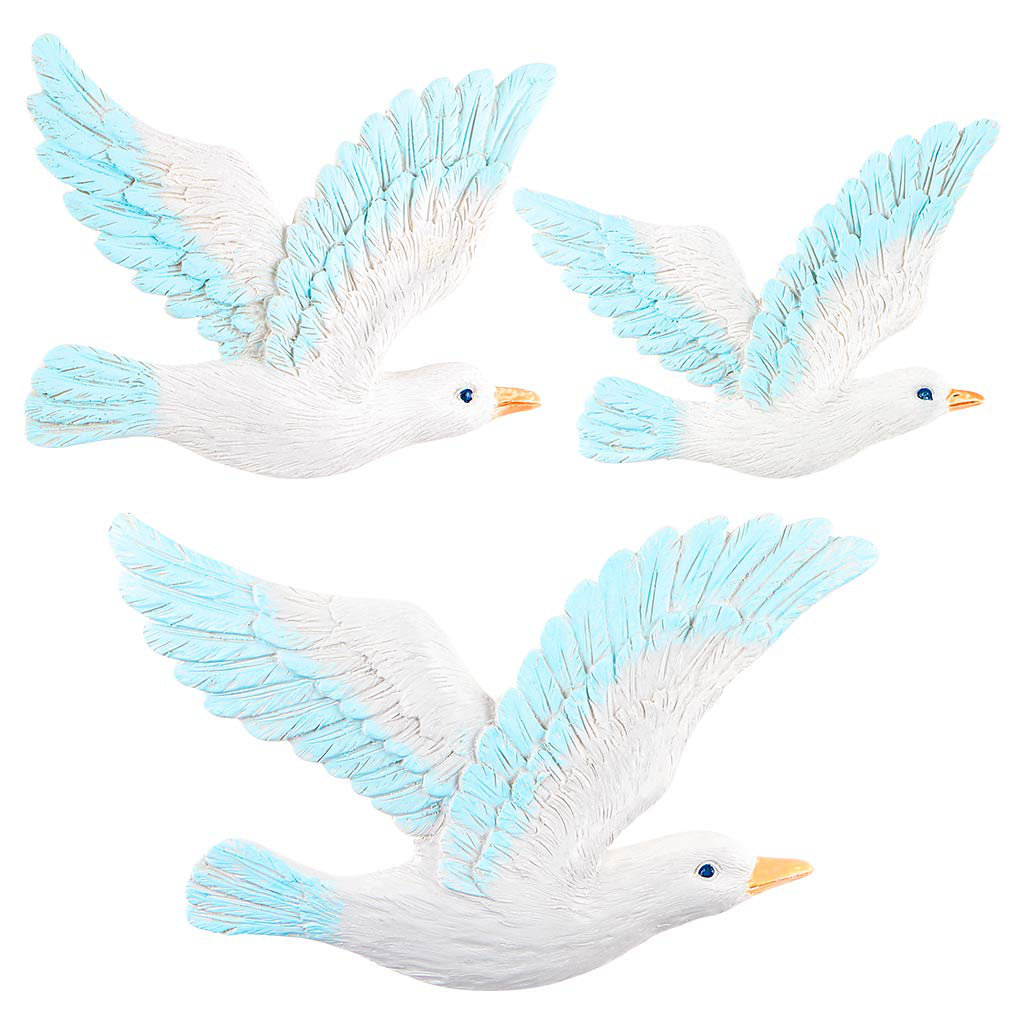 Dovecove 3 Pcs Seagull Wall Art, Seagull Wall Hanging Decor, Seagull ...