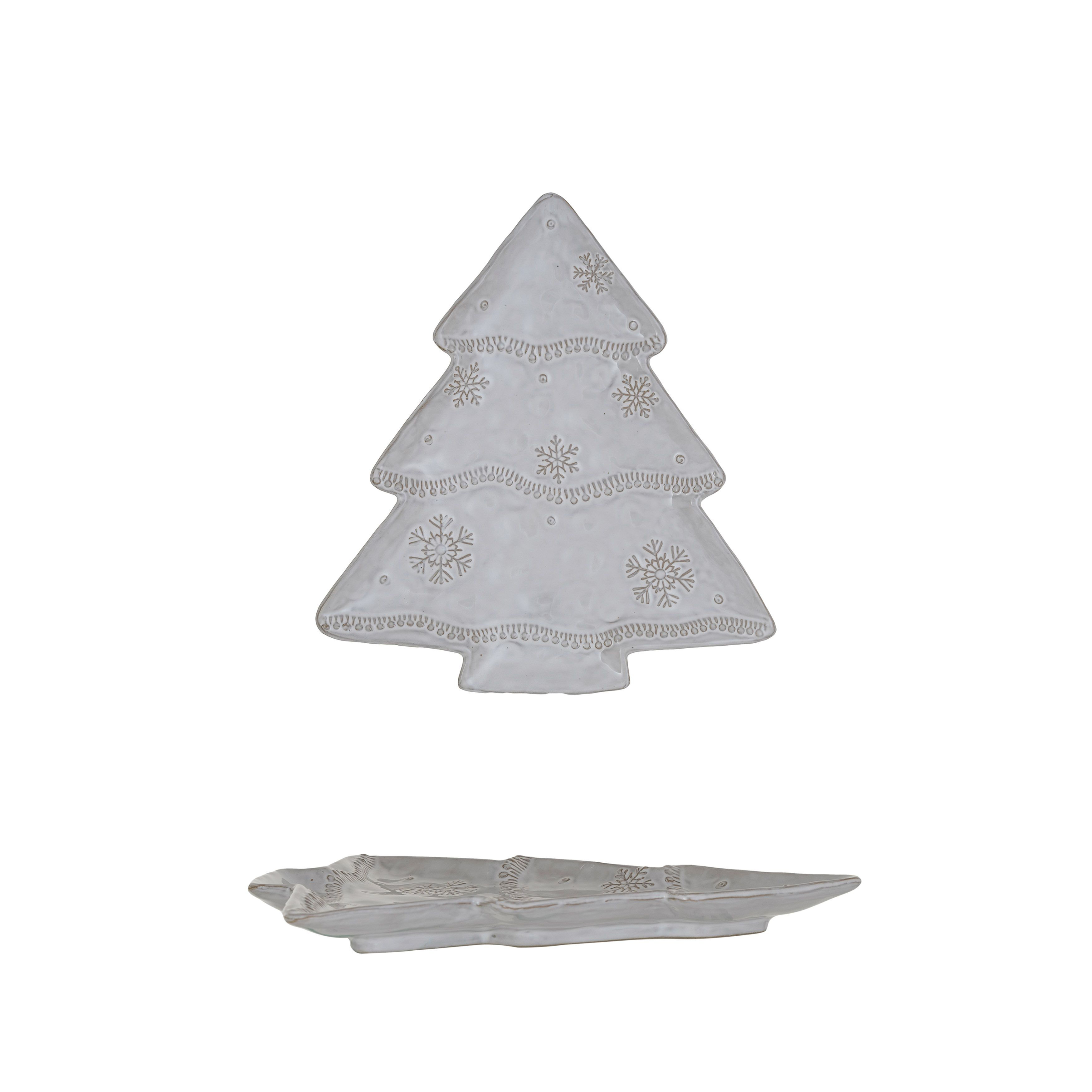 The Holiday Aisle® Stoneware Christmas Tree Shaped Plate With ...