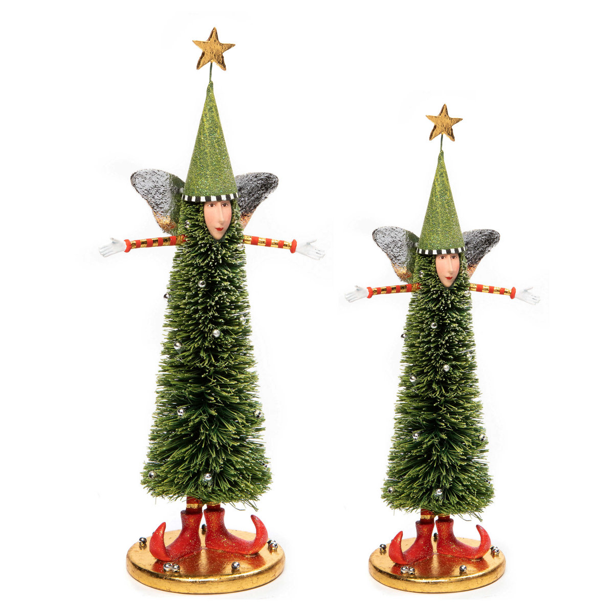 MacKenzie-Childs Patience Brewster Sisal Angel Tree Figures, 2 - Piece ...