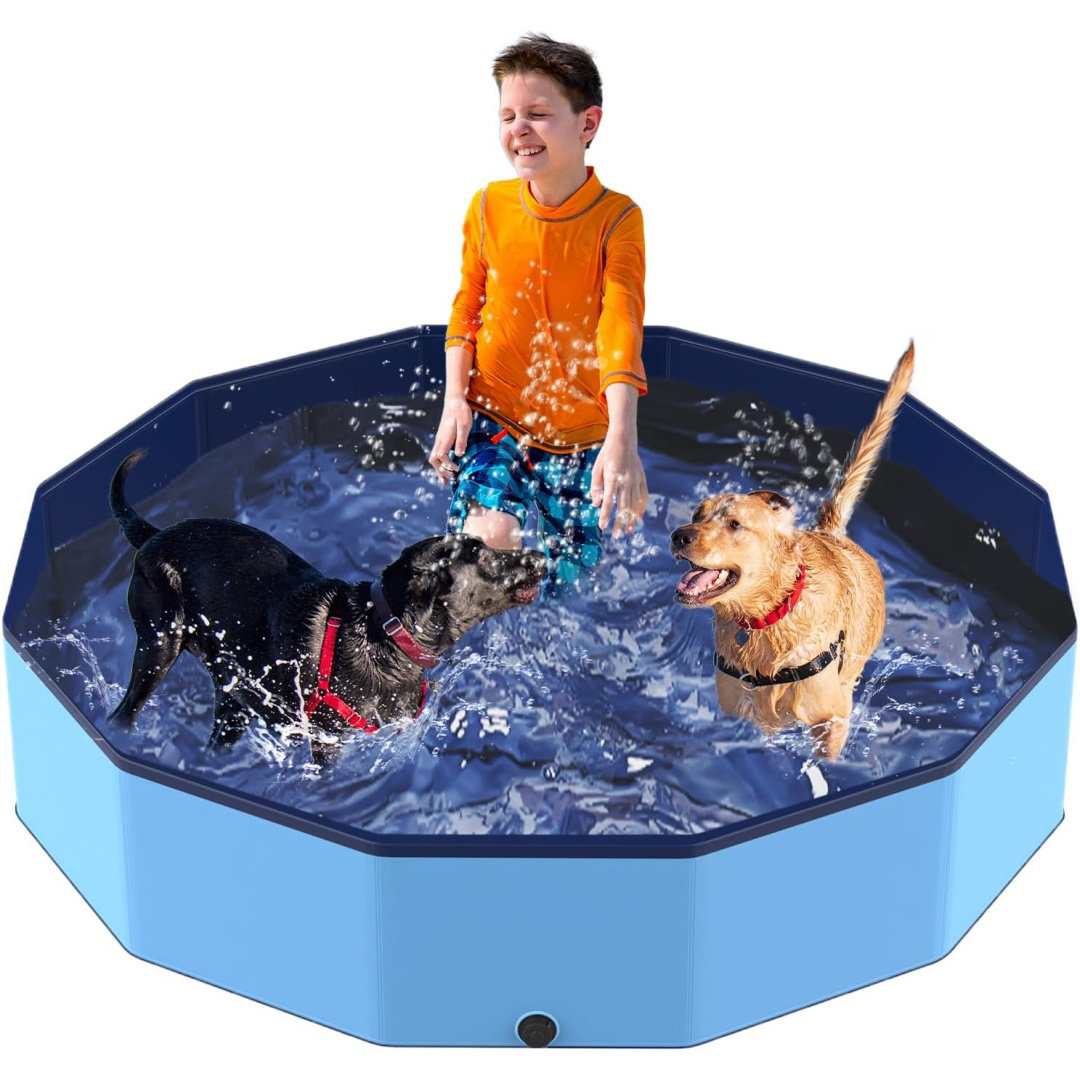 DESIGN SHOP BY SHELL Foldable Pool For Dog And Kids 57" Washing ...