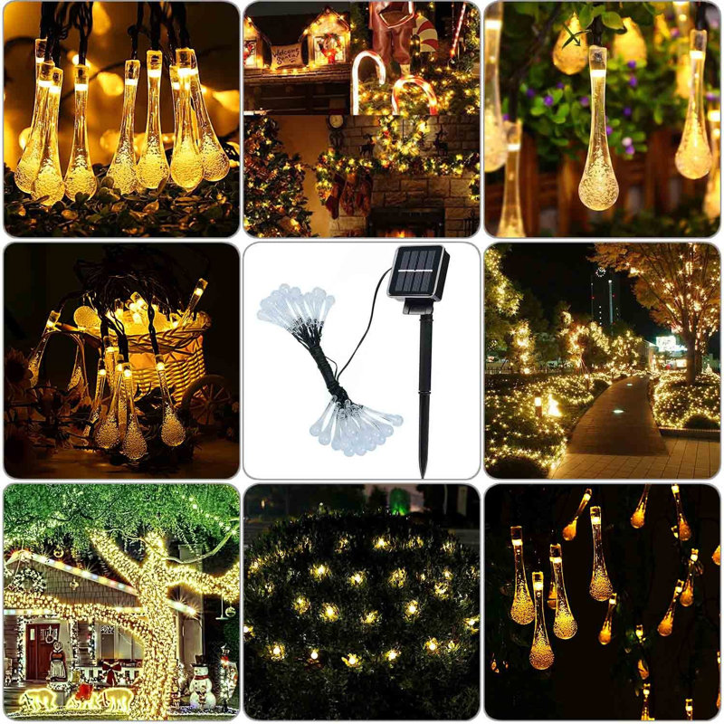 Wildon Home® Watsons 20' Outdoor LED Solar Powered 30 - Bulb Fairy ...