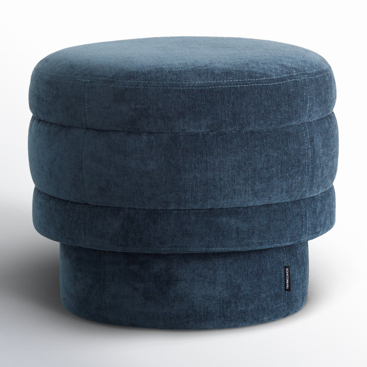 AllModern Noa Round Footstool Ottoman & Reviews | Wayfair