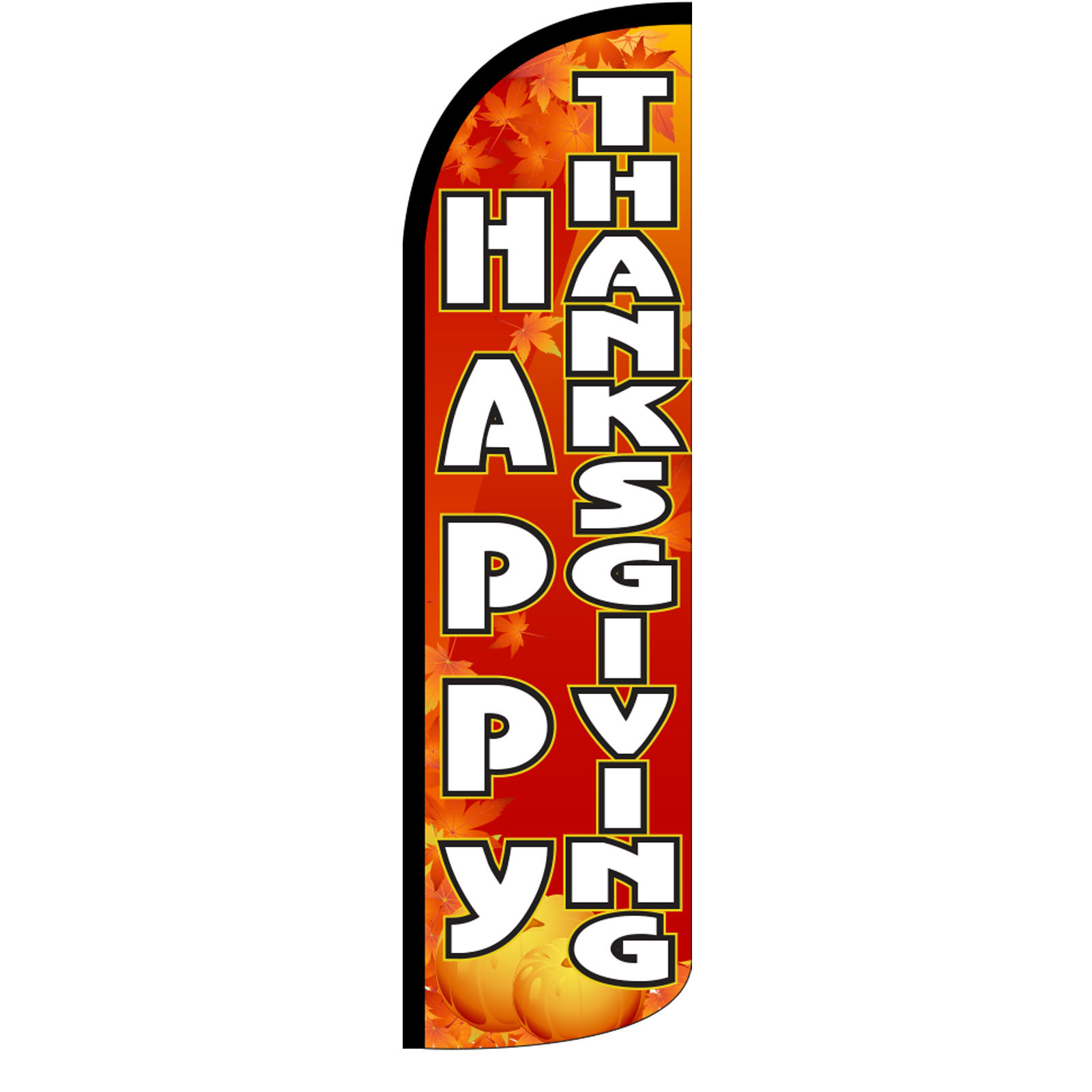 NeoPlex Happy Thanksgiving Fall Theme Deluxe Polyester 138 x 38 in ...