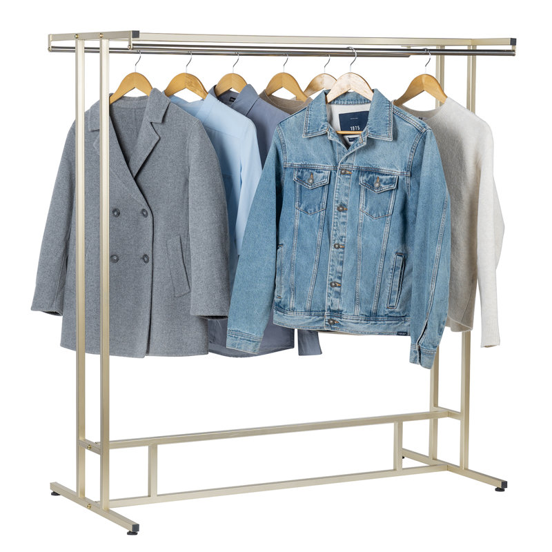 Rebrilliant Metal Garment Clothing Storage Rack | Wayfair