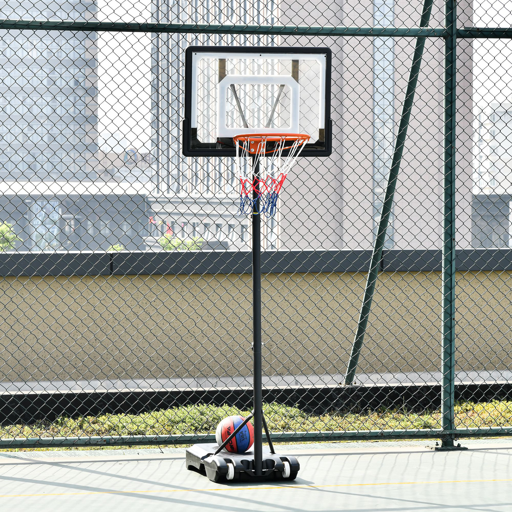 Soozier Height Adjustable 102.25" Outdoor Basketball Hoop & Reviews ...